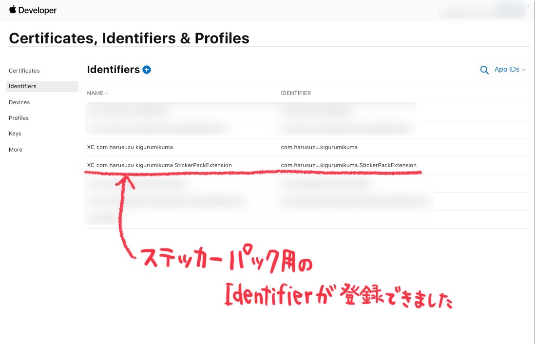 【Apple Developer】Identifiers登録してプロファイルを作成 | ハルブログ